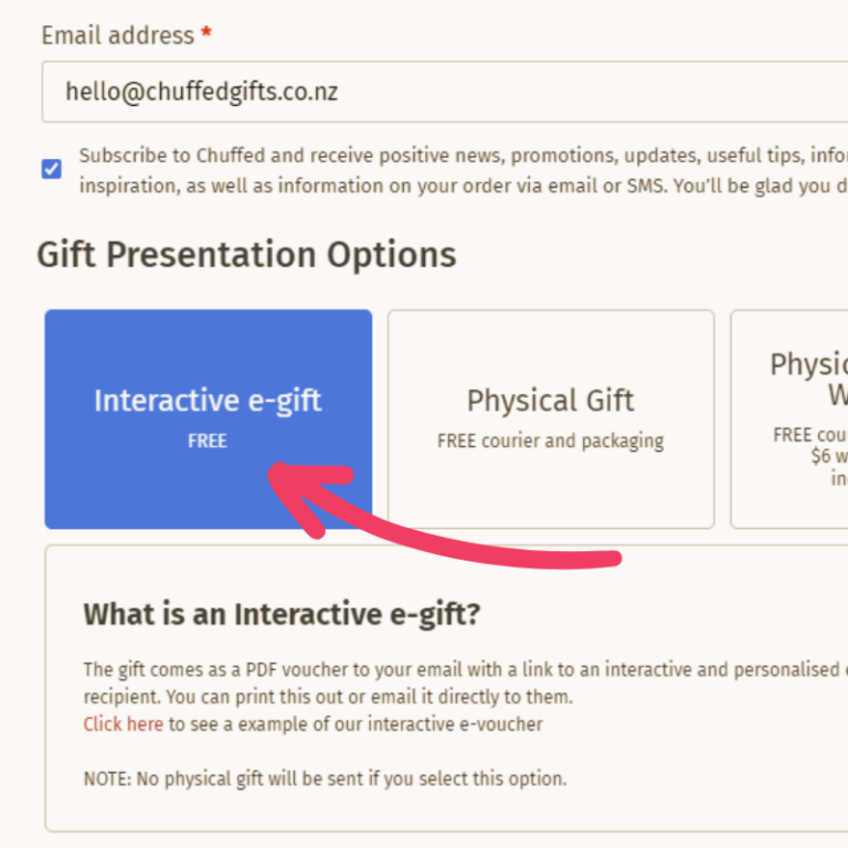 Chuffed e-Gifts for last minute Presents - Chuffed Gifts